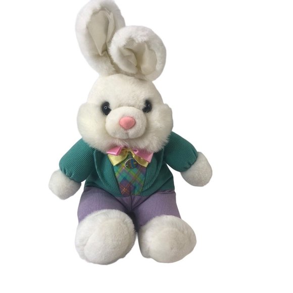 MTY International | Toys | Vintage Mty Intl Plush White Bunny Rabbit ...